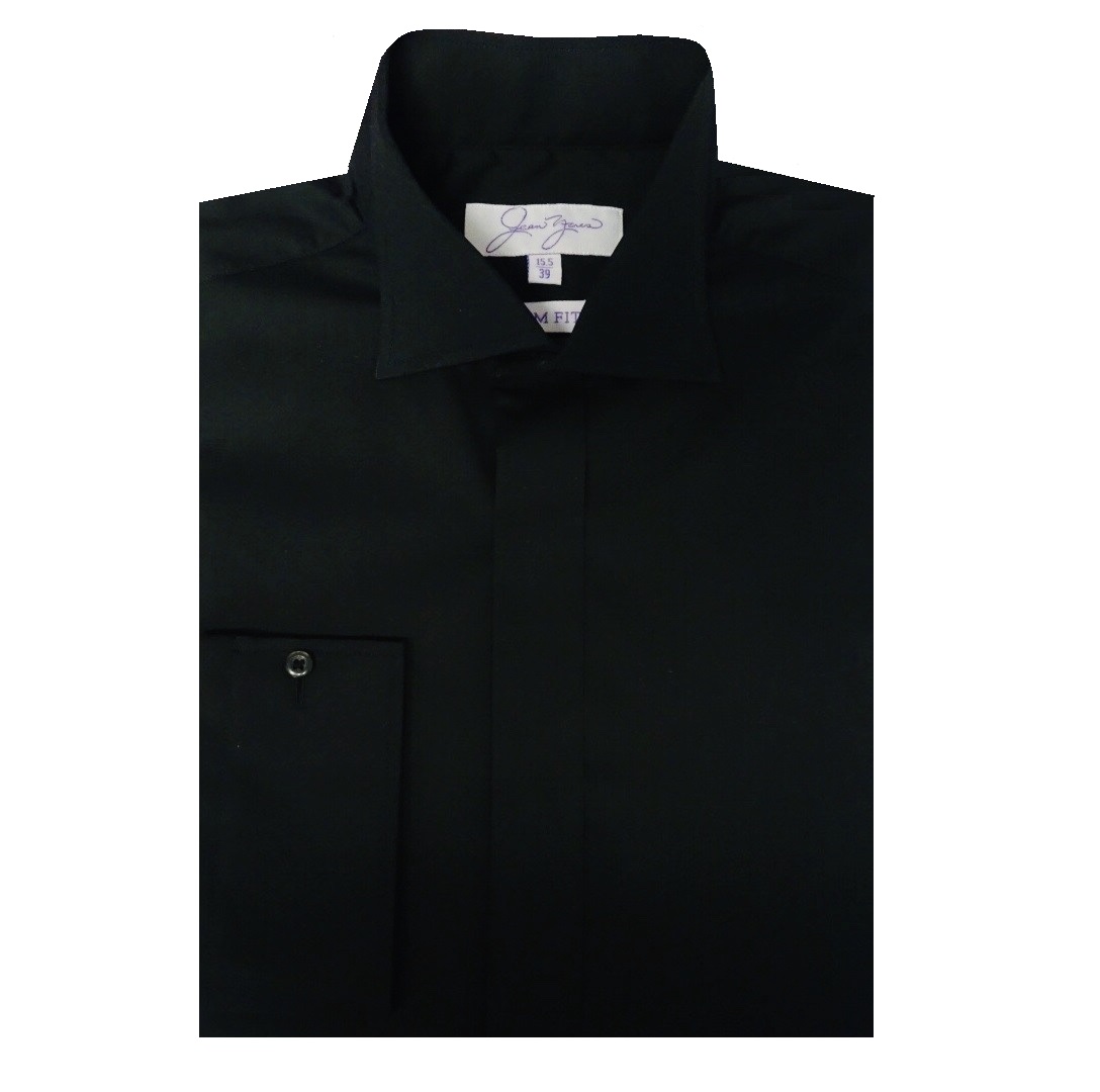 Black Victorian Wing Shirt (Slim-Fit) - 4 The Wedding